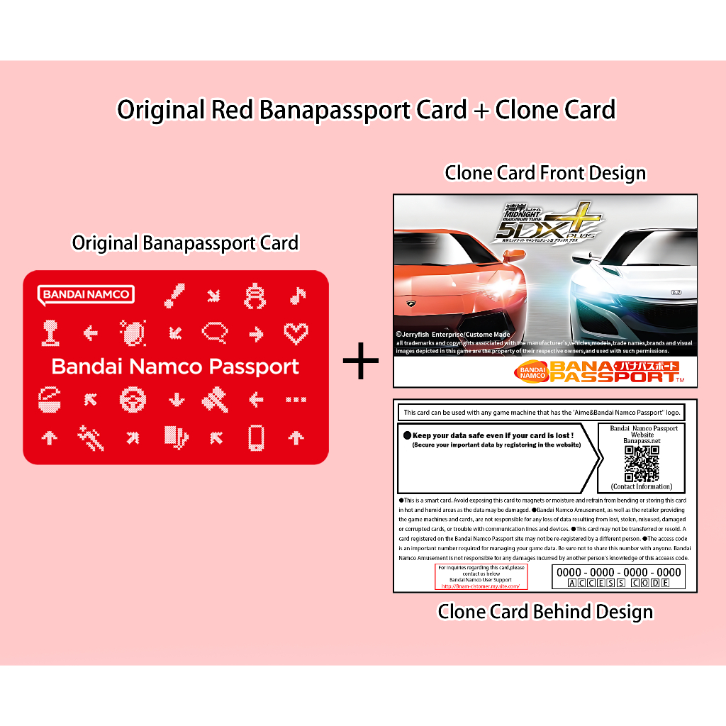 Banapassport English Version+Clone Spare Card (Wangan Midnight/Initial ...