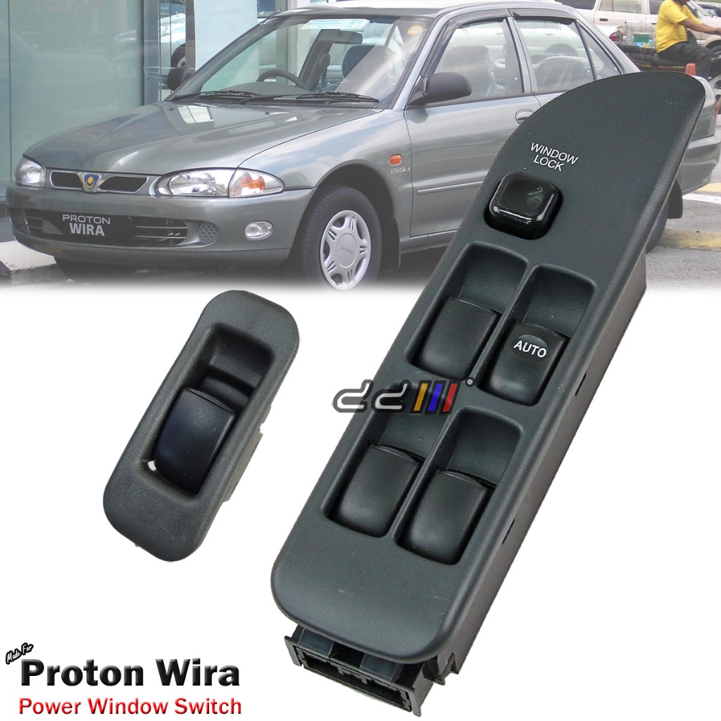 Proton Wira Power Window Switch Main Control Main Switch (Gray/Kelabu ...