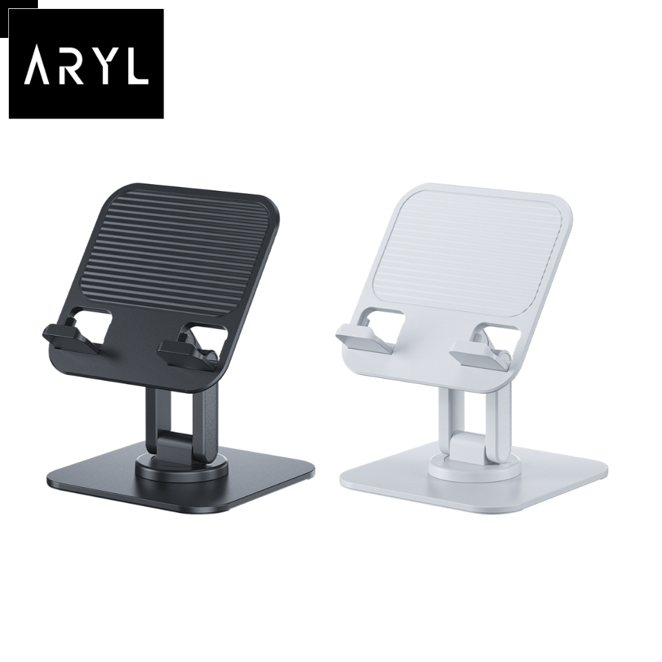 the ArylTM Adjustable ABS Tablet Stand Holder with 360 Rotating Base ...