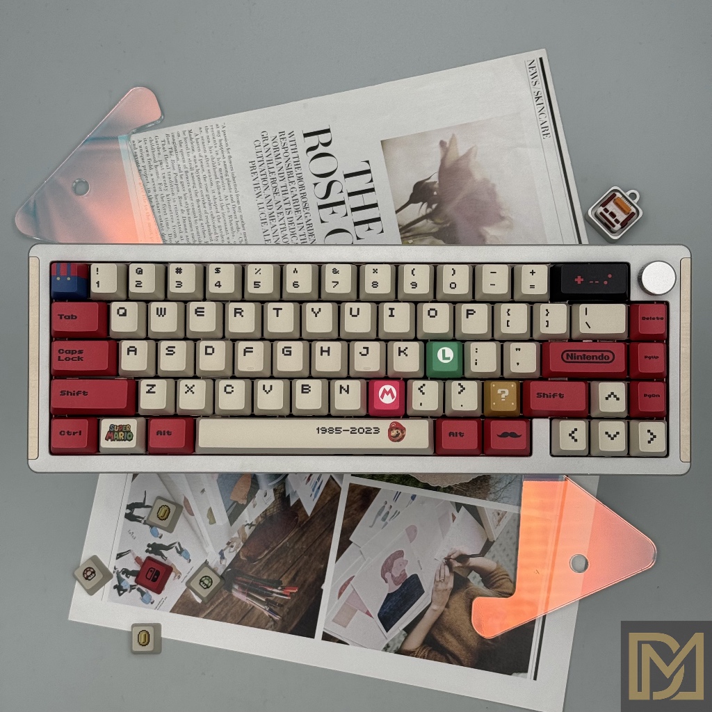 Super Mario Keycap PBT OEM Profile Dye Sub Keycaps For Mechanical ...