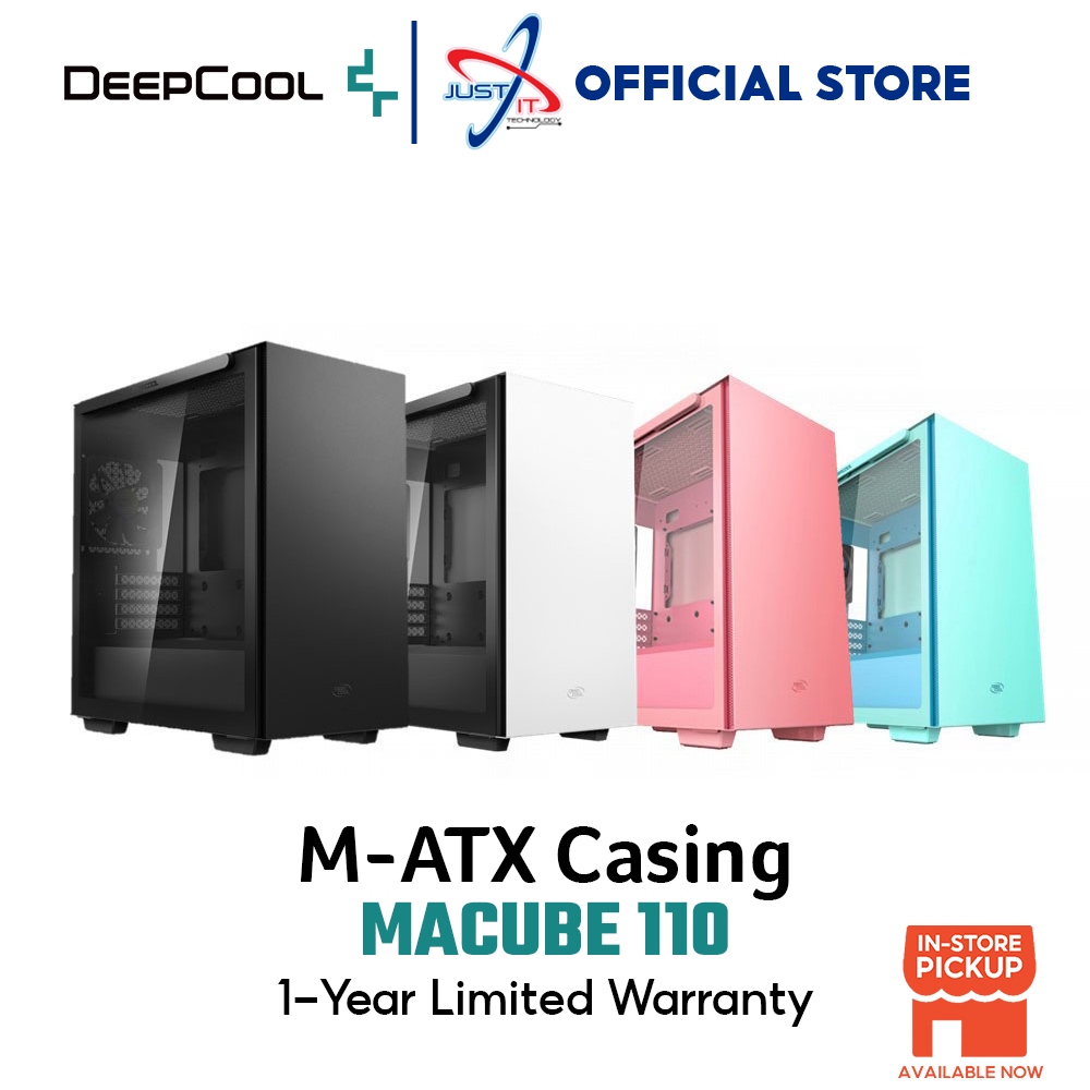DEEPCOOL Macube 110 M-ATX Gaming Case - Black/White/Pink/Green | Shopee ...