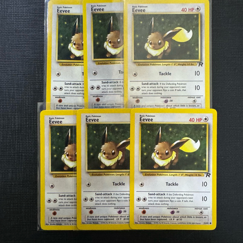 Eevee Team Rocket Unlimited Year 2000 - PTCG Pokemon Card | Shopee ...