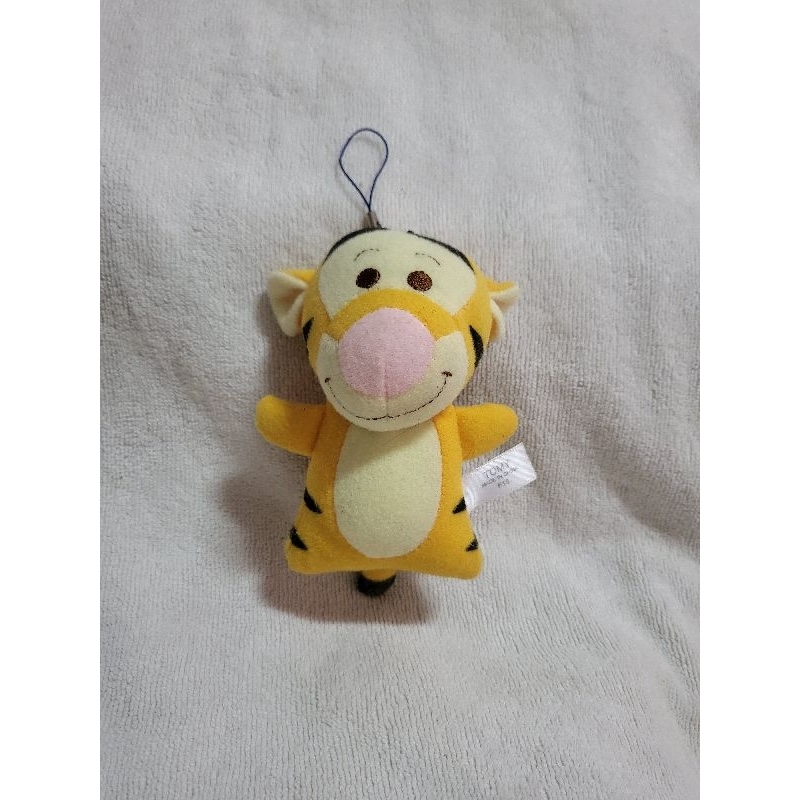 Authentic Tomy Disney Winnie the Pooh Tigger Rattle Plush Soft Baby Toy ...
