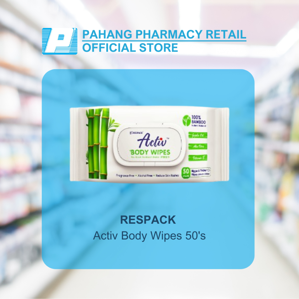 RESPACK Activ Body Wipes 50's (exp:04/2025) | Shopee Philippines