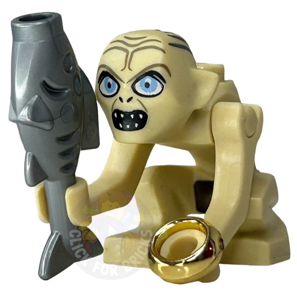 Lego LOR005 Lord of the Rings Gollum Minifigure - Wide Eyes, come with ...