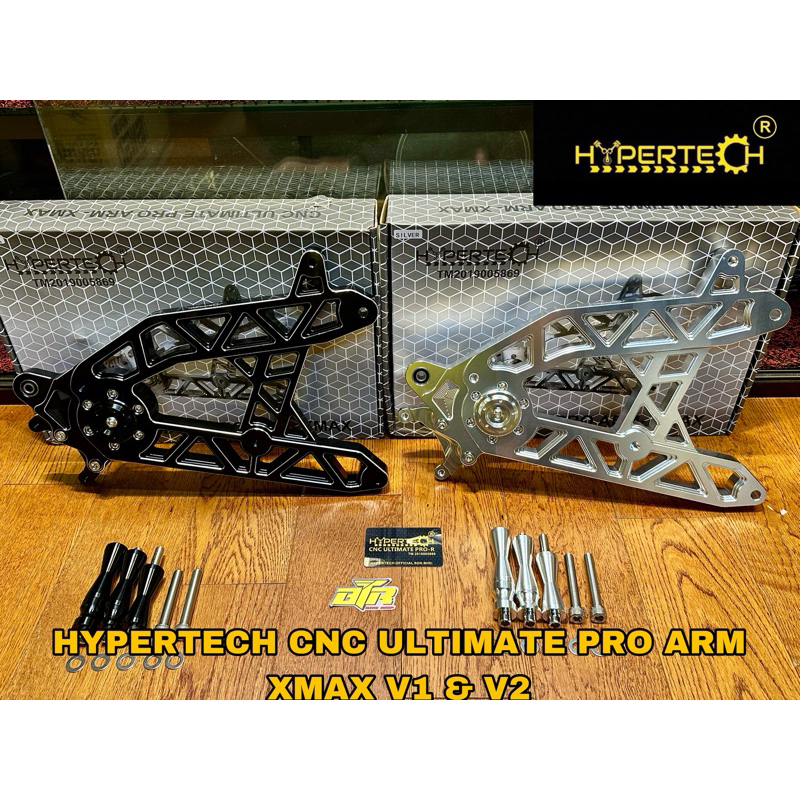 HYPERTECH CNC ULTIMATE PRO SWING ARM XMAX V1 & V2 SILVER/PREMIUM BLACK ...