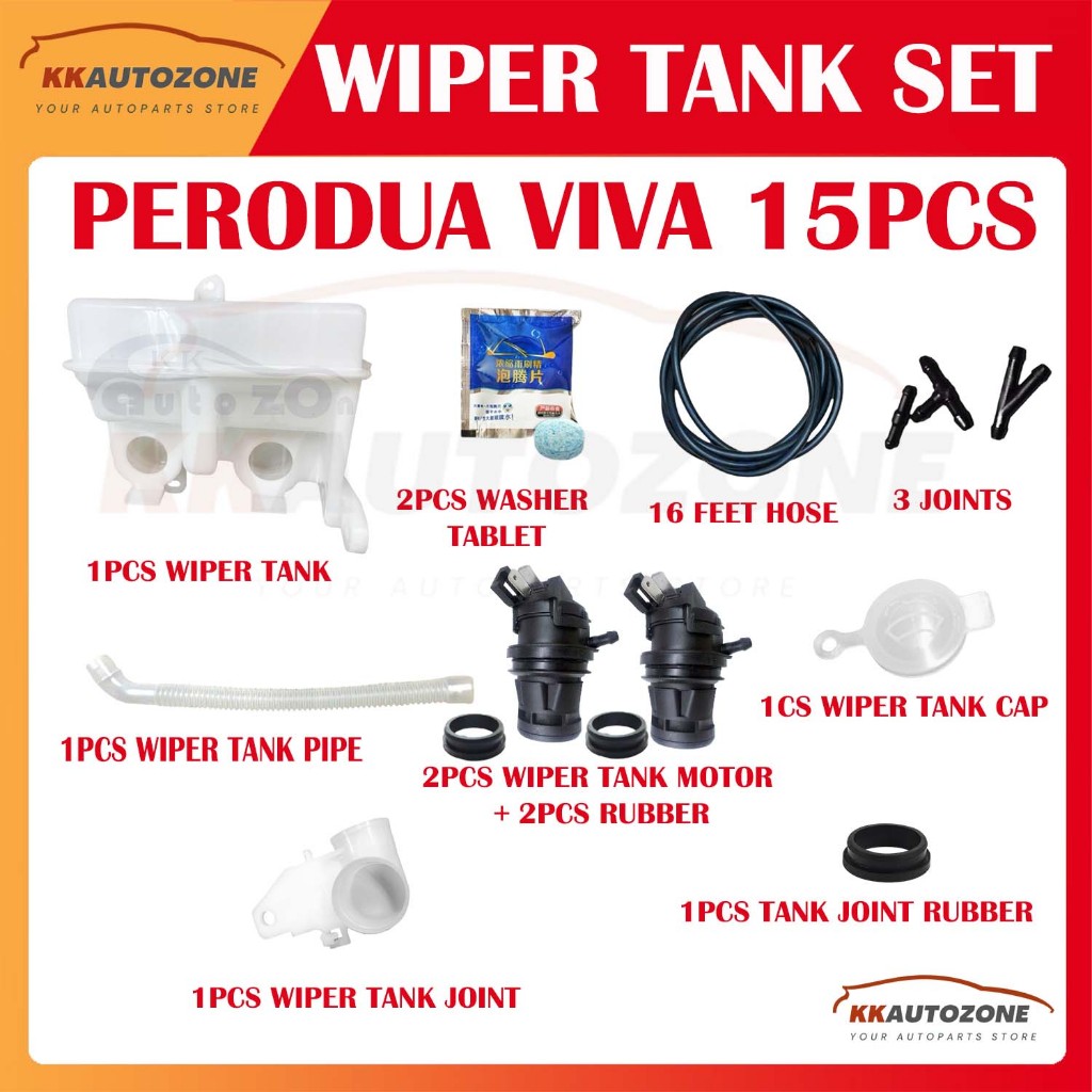 Perodua Viva Wiper Tank Set 15pcs | Shopee Philippines