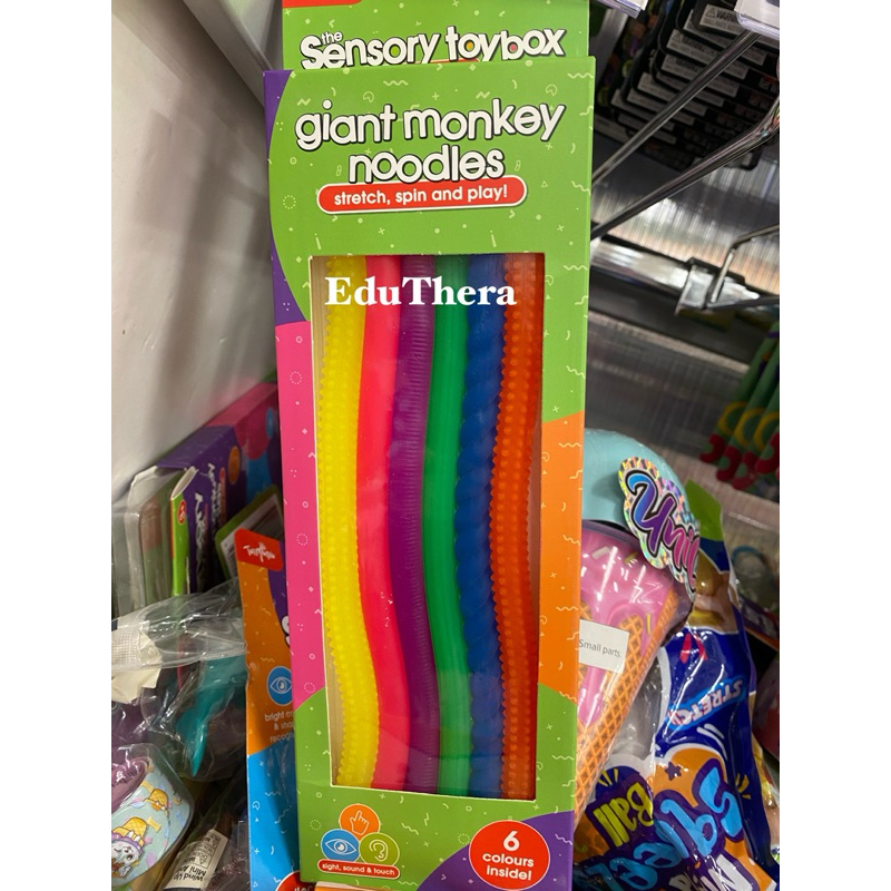 Sensory Toy Box Giant Monkey Textured Noodle Fidget Sensory Stretchy ...