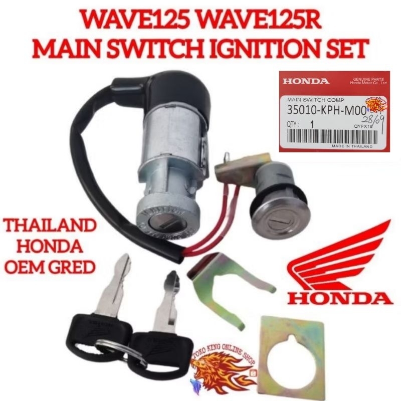 OEM HONDA WAVE125 WAVE125R/WAVE 125 R 1ST MODEL/W125/W125R MAIN SWITCH ...