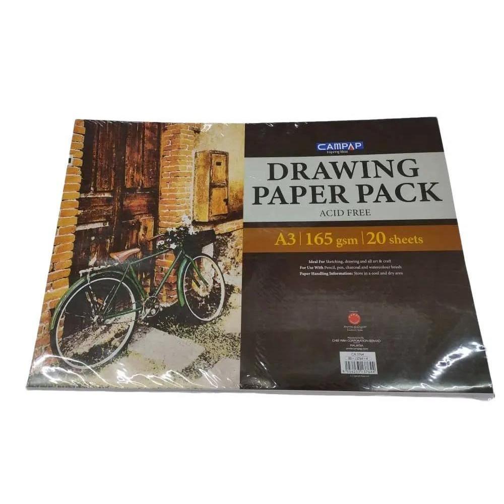 Campap A3 Drawing Paper Acid Free 165Gsm 20's CA 3764 | Shopee Philippines