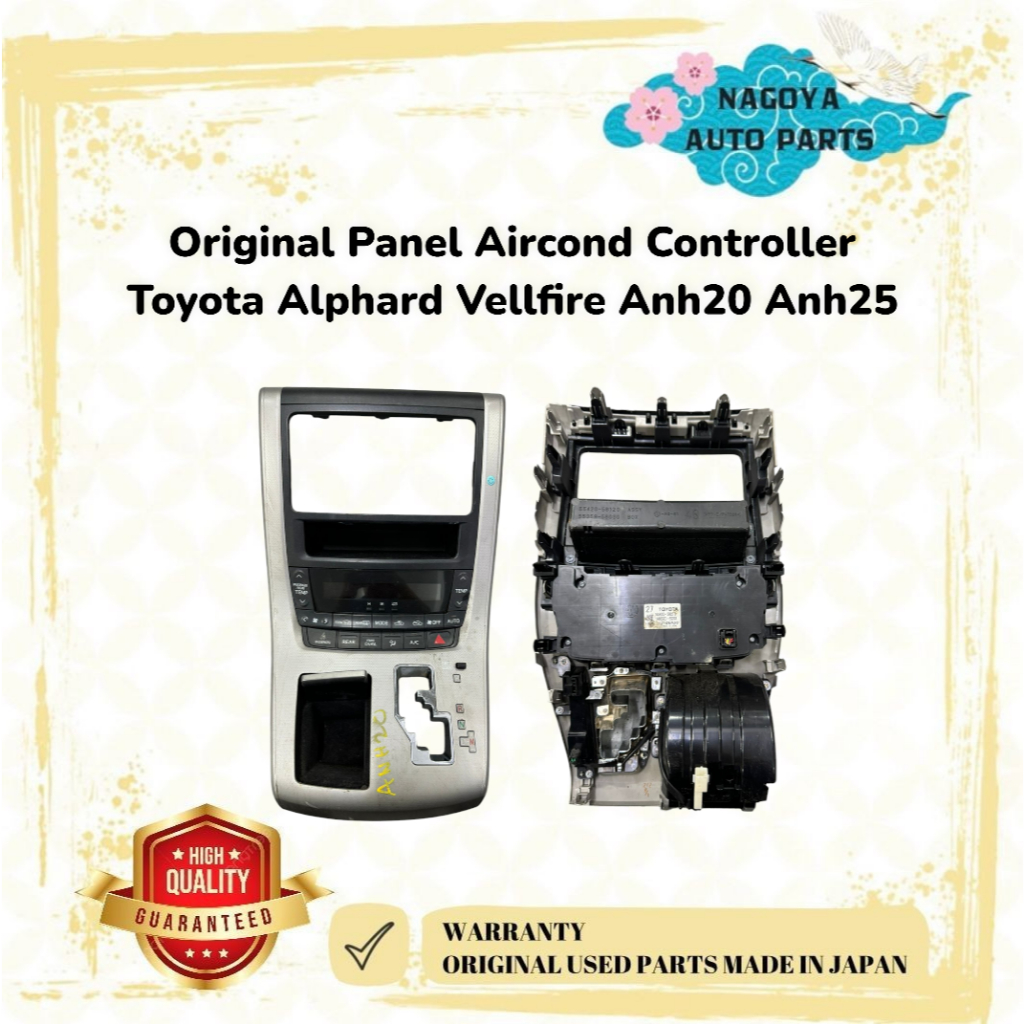 Panel Aircond Controller Toyota Alphard Vellfire Anh20 Anh25 | Shopee ...