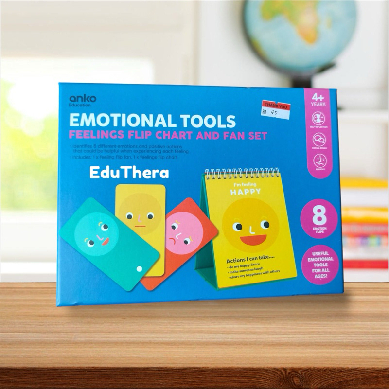 Anko Emotional Tools Feelings Flip Chart & Fan Set Montessori Learning ...