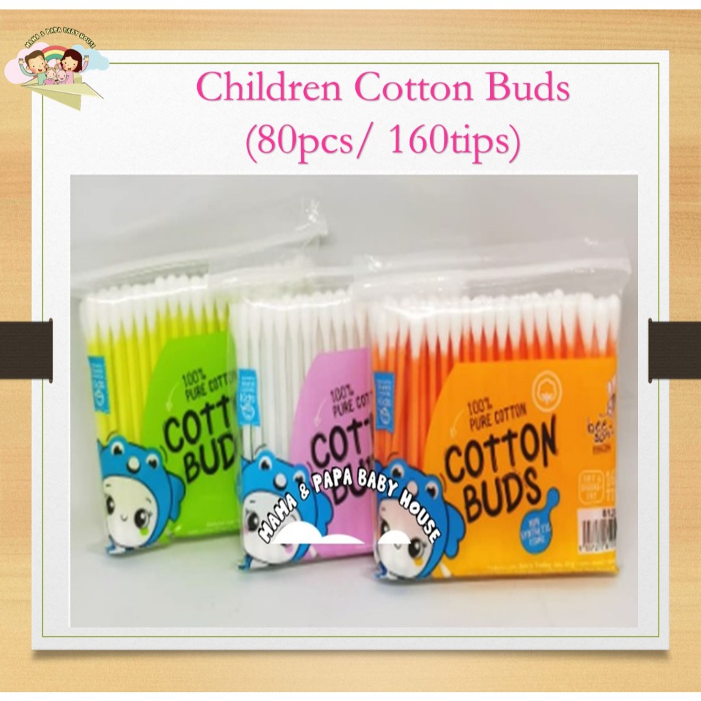 Beeson Children Pure Soft Cotton Buds (160 Tips) | Shopee Philippines