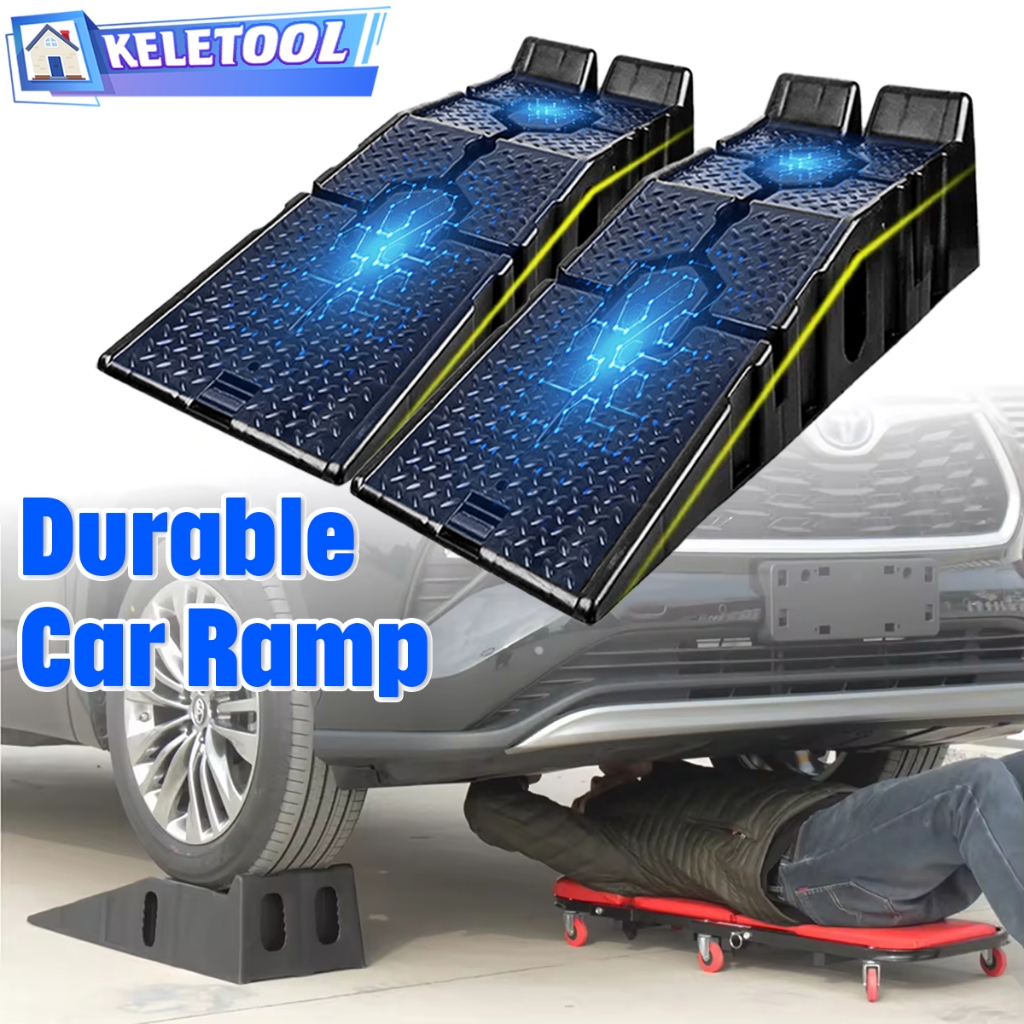 Portable Car Ramps Kit Heavy Duty Car Maintenance Ramp Plastic Durable ...