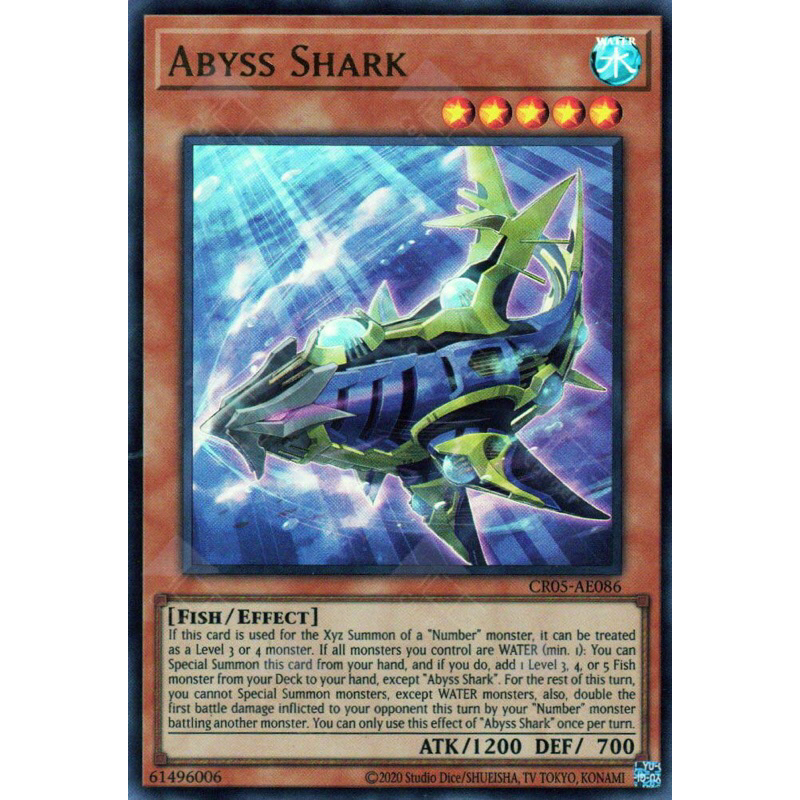 Yugioh CR05-AE086 Abyss Shark (UR) | Shopee Philippines