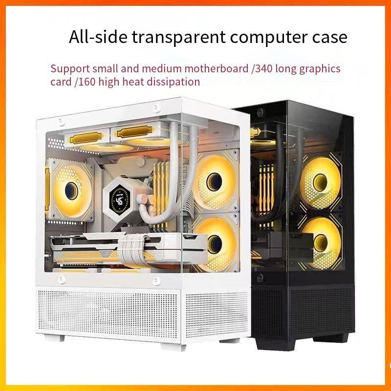 T3 Tempered Glass M-ATX Gaming Case Transparent view Gaming Casing ...