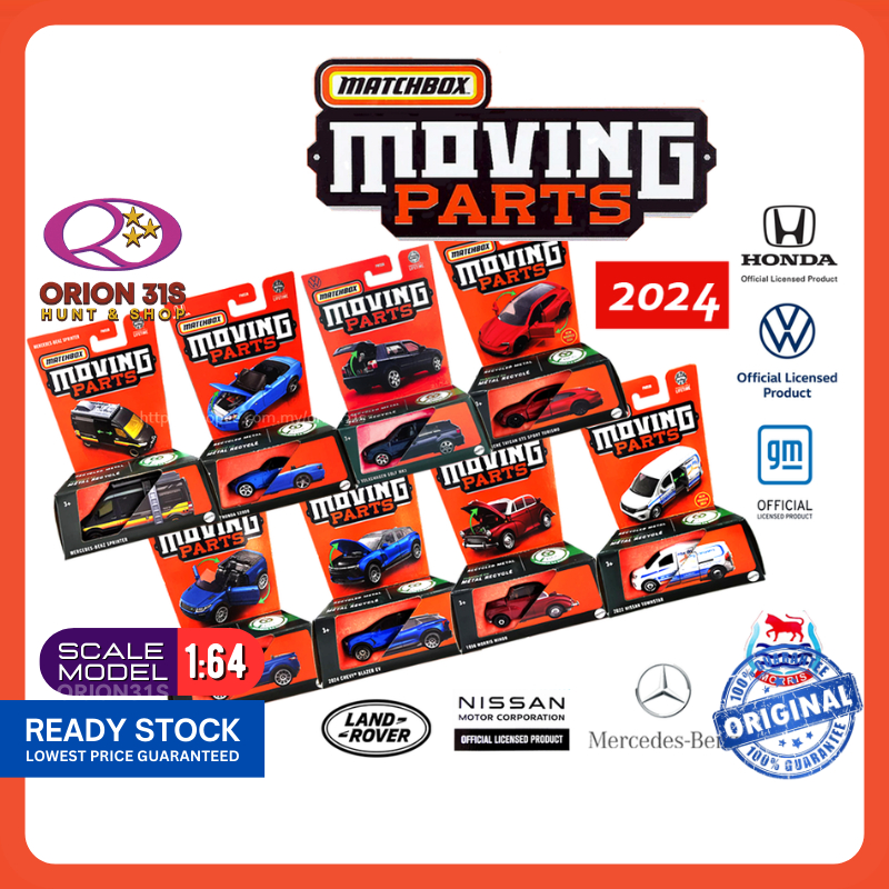 Matchbox Moving Parts 2024 Honda/ Mercedes-Benz/ Morris/ Nissan/ Opel ...