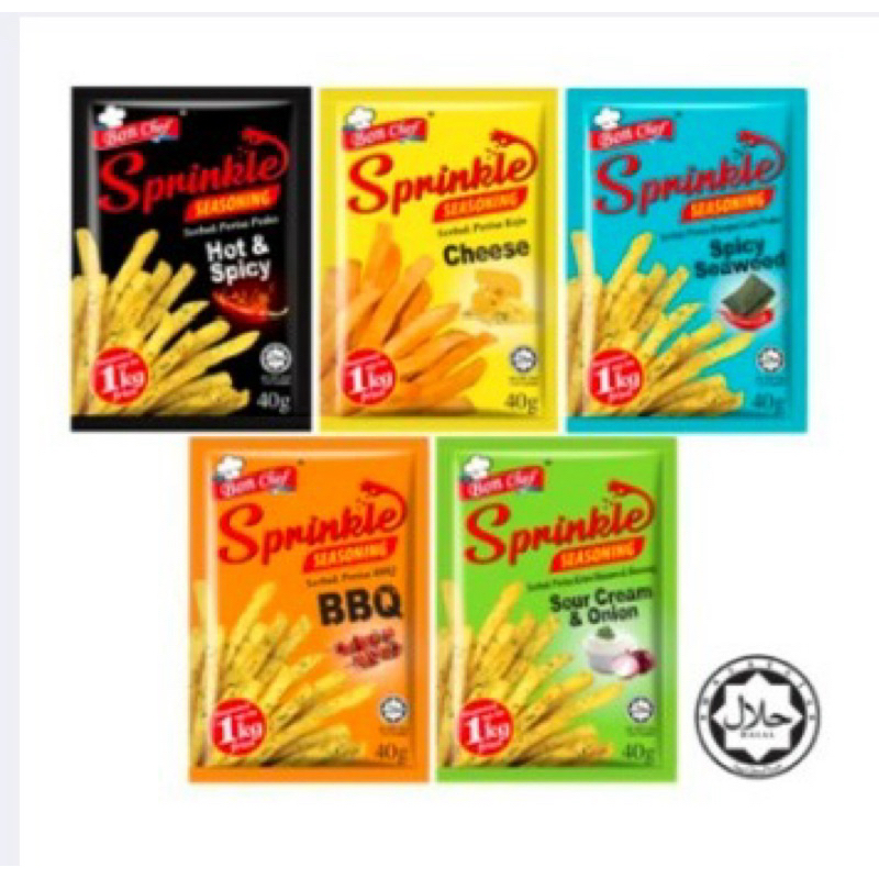 [HALAL] Bon Chef Sprinkle Seasoning Hot & Spicy/Sour Cream & Onion ...