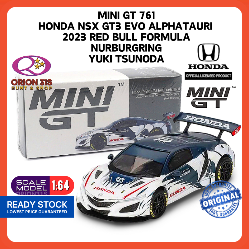 Mini GT 761 Honda NSX GT3 EVO AlphaTauri 2023 Red Bull Formula ...