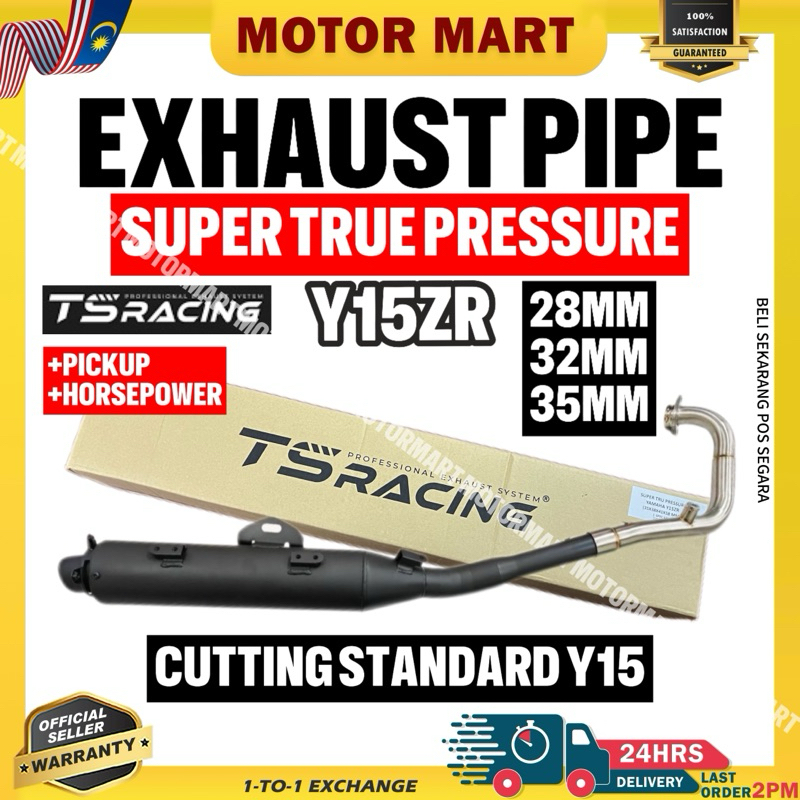 YAMAHA Y15ZR Y15 V1 V2 RACING EXHAUST SUPER TRUE PRESSURE TS RACING ...