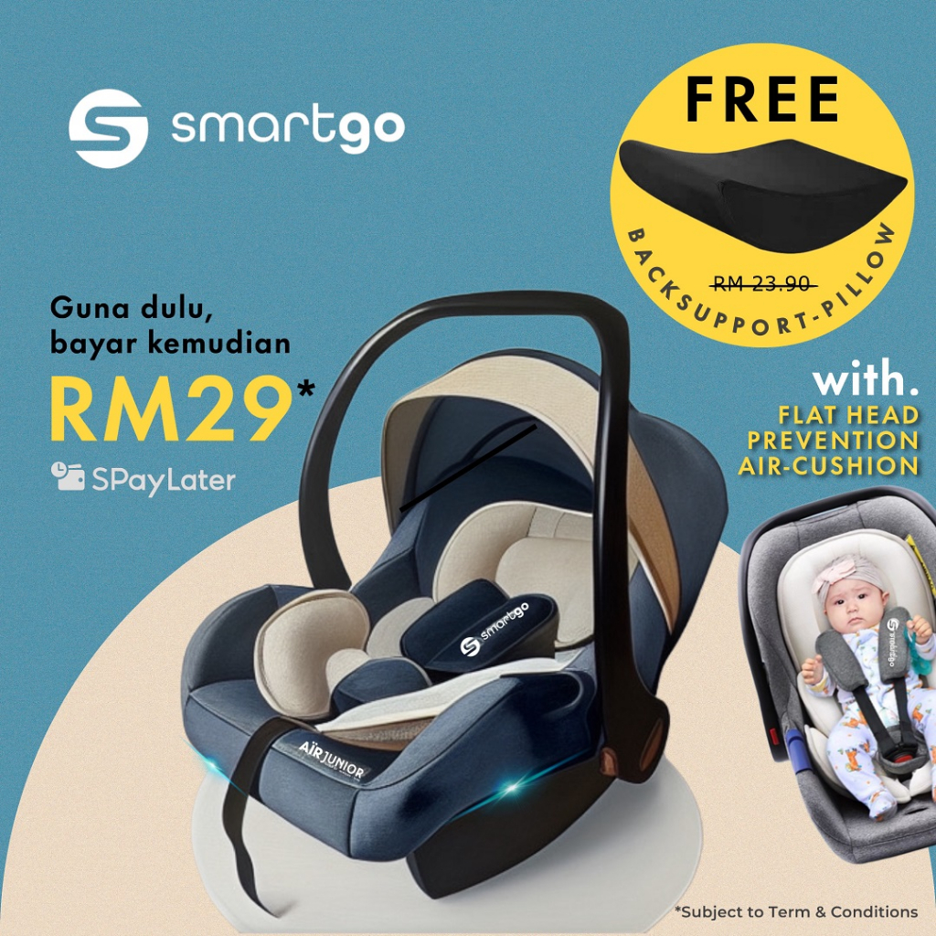 LATEST DESIGN SMARTGO PREMIUM INFANT CARRIER BABY CAR SEAT | Shopee ...