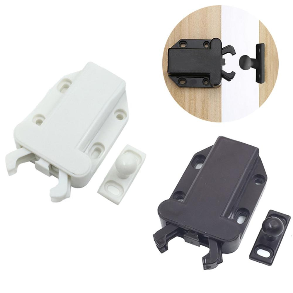 MKR Cabinet Door Self Locking Catch Latch Push to Open Lock System ...