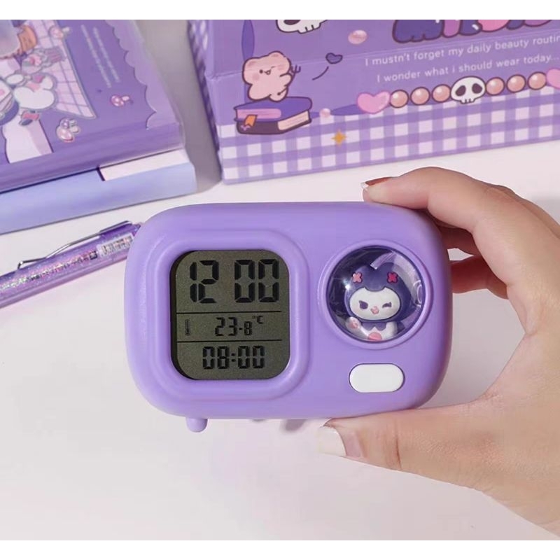 Milolo night light electronic alarm clock timer dual-purpose cute ...