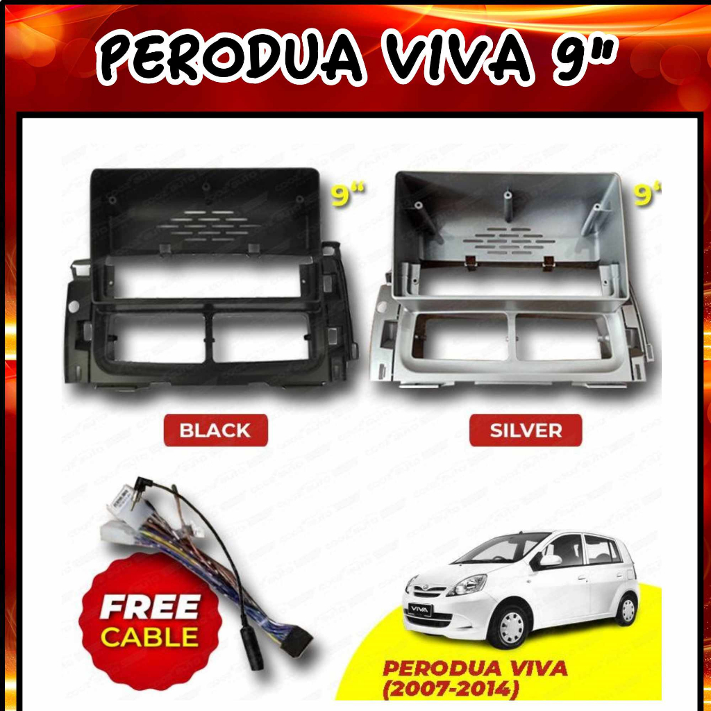 Perodua Viva Android Casing 9inch Perodua Socket (with Socket OEM ...