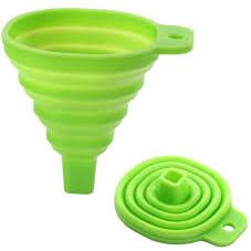 (E7) Collapsible Silicon Mini Kitchen Funnel Mini Foldable Funnels ...