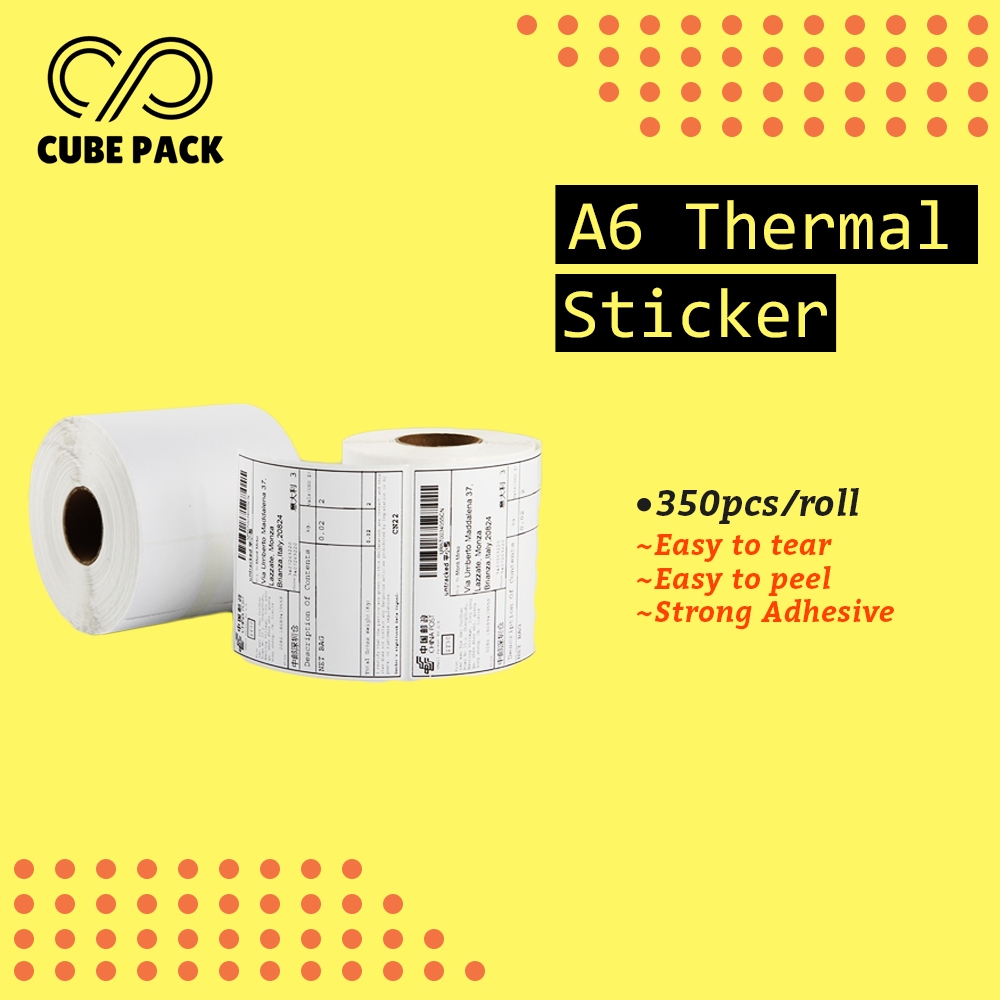 350 500 king Thermal Sticker A6 Paper Roll Fold Stack Airway Bill ...