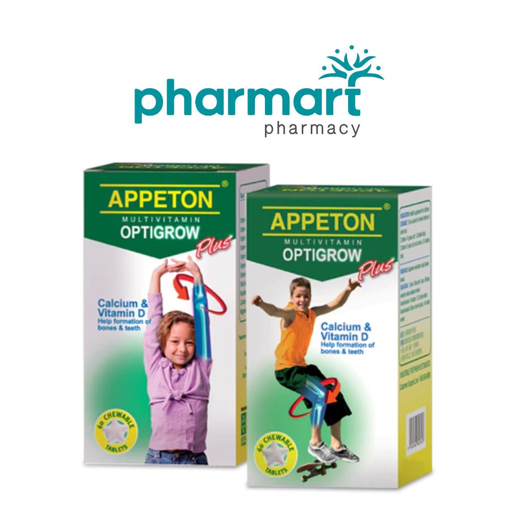 Appeton Multivitamin Optigrow Plus Chewable Tablets 60's (Bone & Health ...