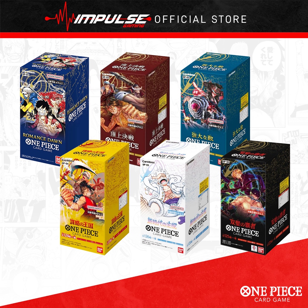 One Piece TCG: Booster Box OP-01 / OP-02 / OP-03 Mighty / OP-04 ...