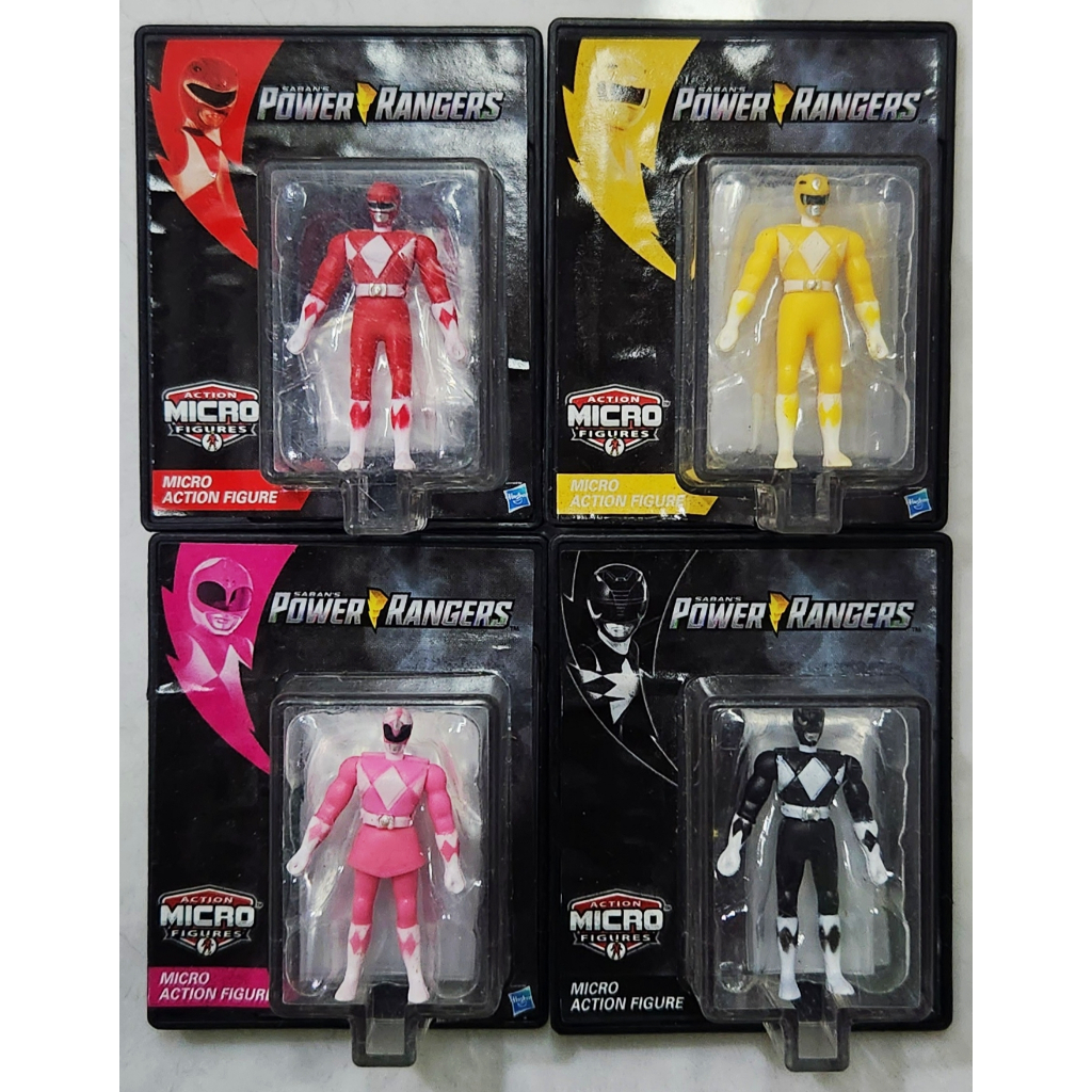 Hasbro Mighty Morphin Power Rangers Red Ranger Black Ranger Yellow ...