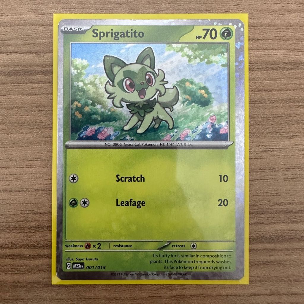 Sprigatito 1/15 Holo McDonald MCD 2023 Pokemon Card [Pokemon Card TCG ...
