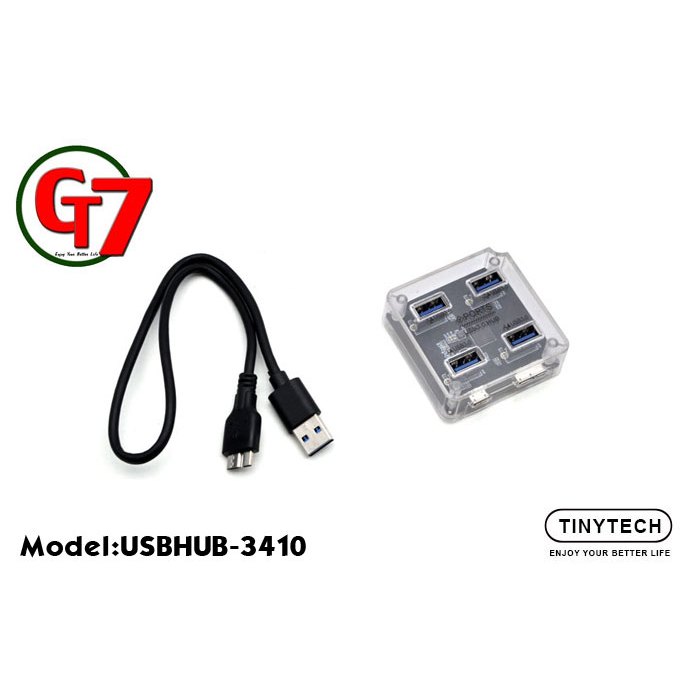 TINYTECH USB V3.0 4 PORTS HUB (USBHUB-3410) | Shopee Philippines