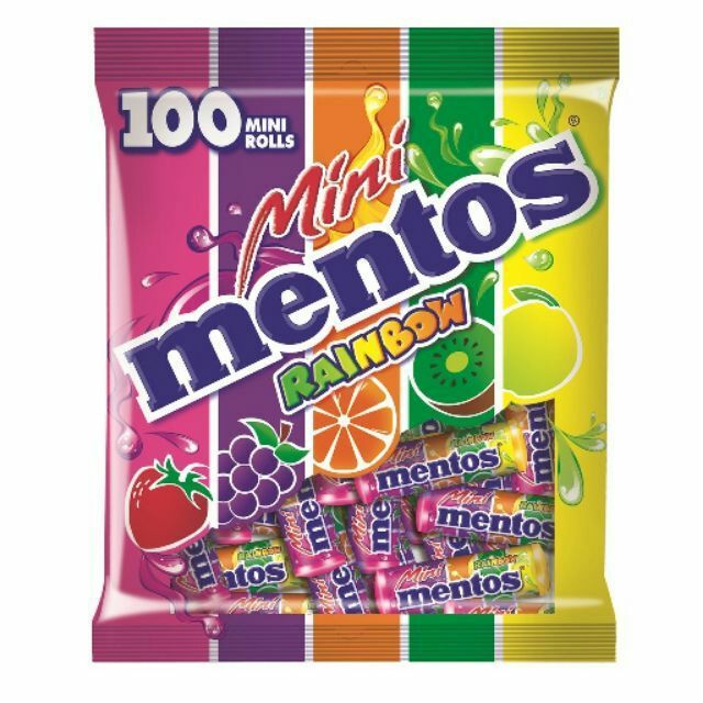 Mentos Mini 100 Rolls rainbow | Shopee Philippines