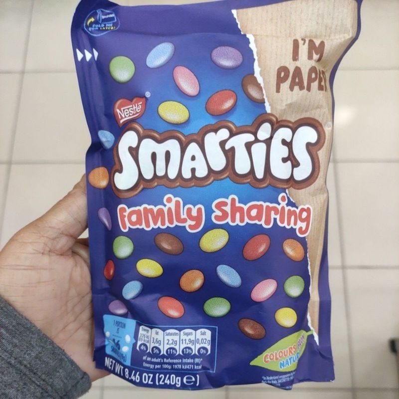 Smarties Family Sharing Bag 240g | Shopee Philippines