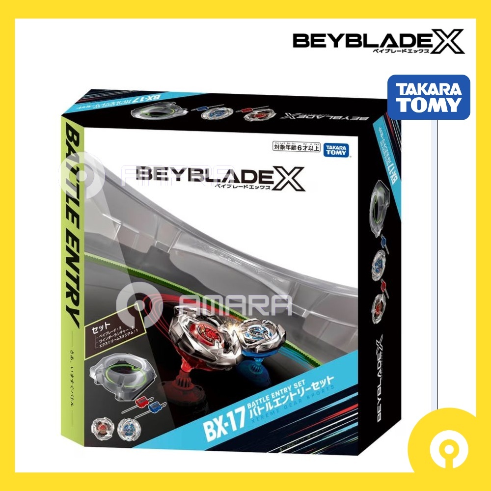 Takara Tomy BEYBLADE X BX-17 Battle Entry Set BX17 comes with Launcher BeybladeX | Shopee ...