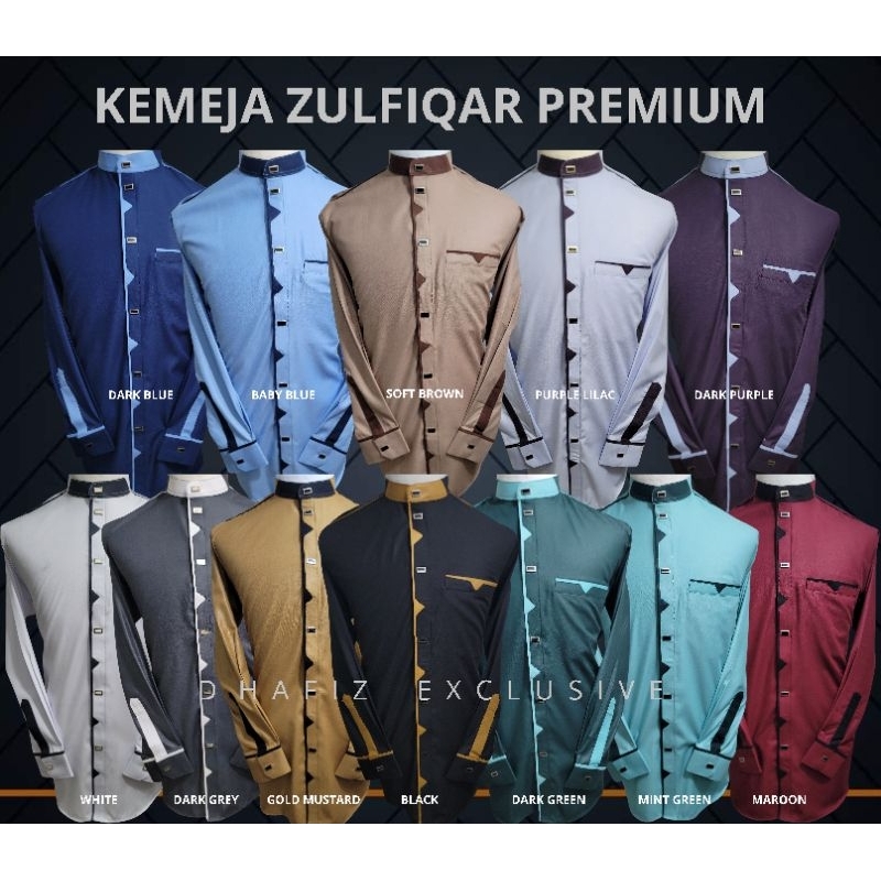 Kemeja Raihan Zulfiqar Baju Raya 2024, Baju Koperat, Baju Smart Office ...