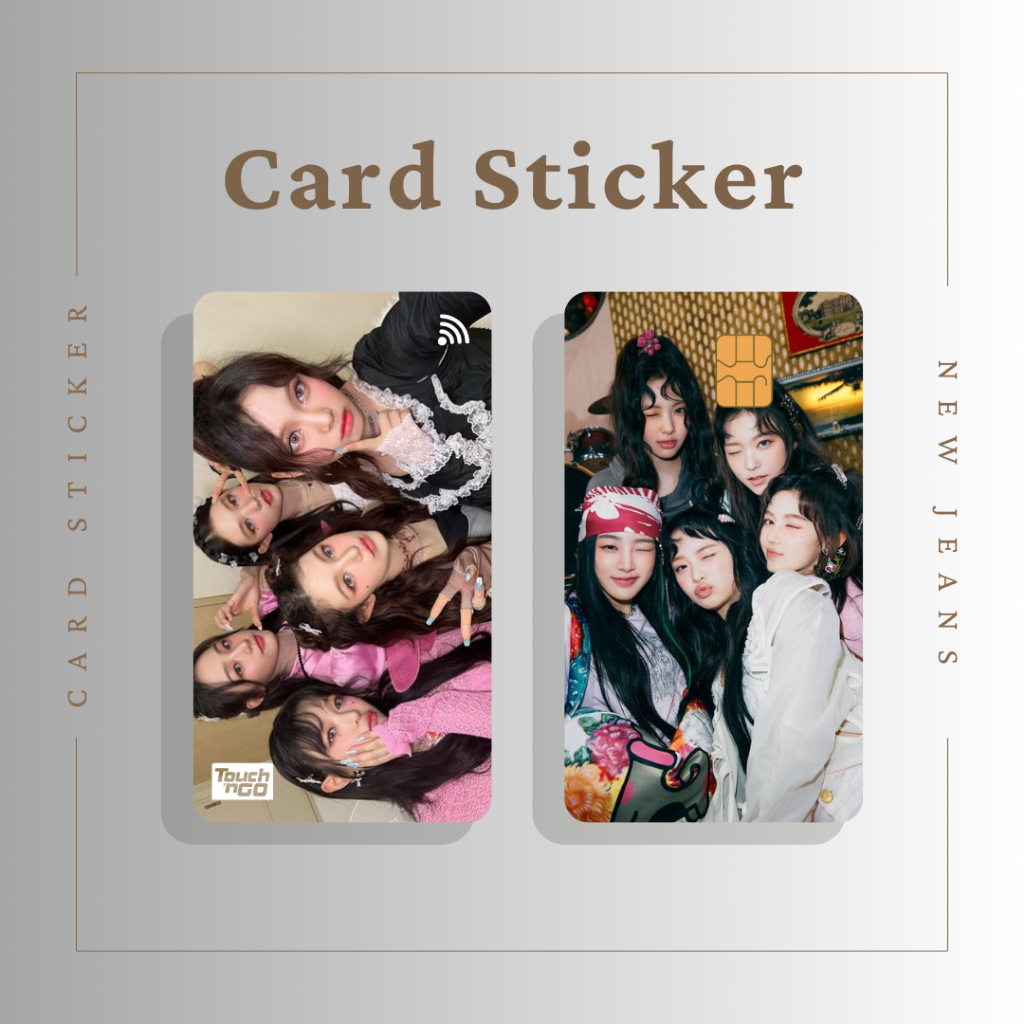 NEW JEANS CARD STICKER - TNG CARD / NFC CARD / ATM CARD / ACCESS CARD ...