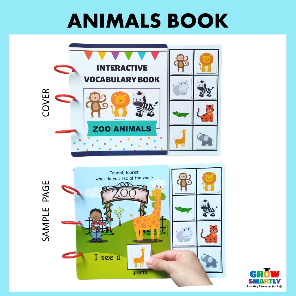 Body Parts Vocabulary SENTENCE BUILDING Interactive Book Busy Book ...