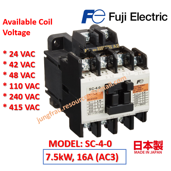 FUJI ELECTRIC SC-4-0 CONTACTOR (AC) | Shopee Philippines