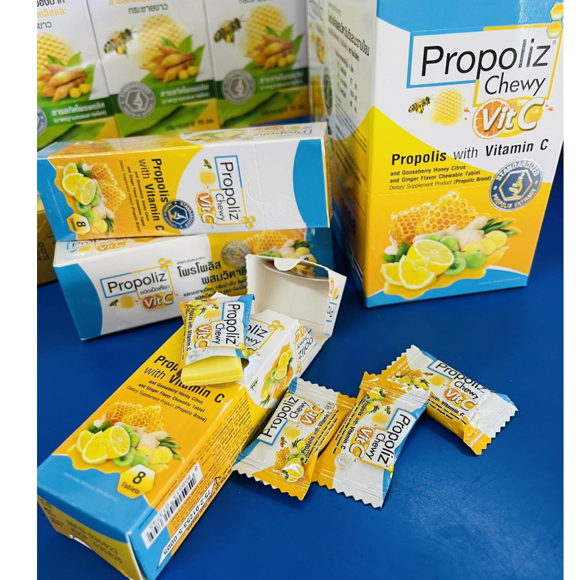Propolis with Vitamin C and Gooseberry,Honey Citrus and Ginger Flavor ...