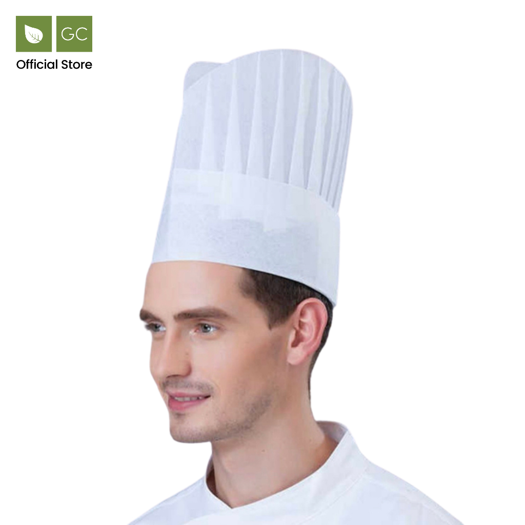 Disposable Chef Toque, 25cm — Chef Hat, Ventilated, For Restaurants ...