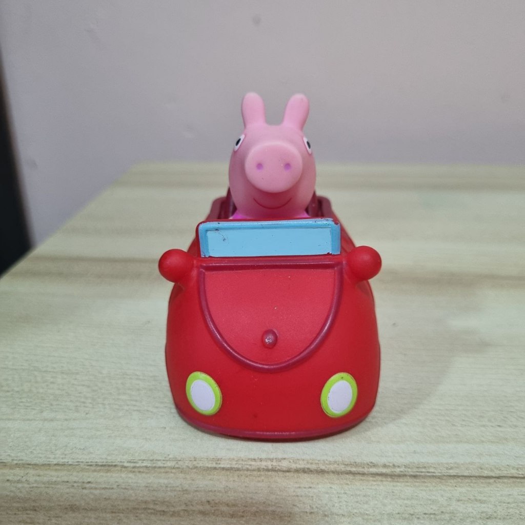 Peppa pig red buggies car preloved toy | Shopee Philippines