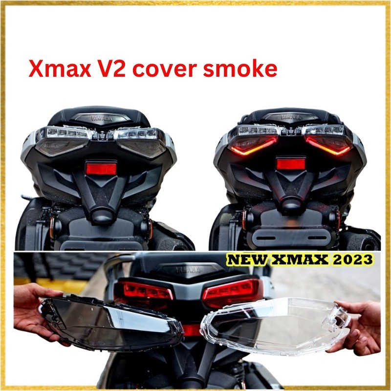 Yamaha Xmax v1 v2 Tail Lamp Cover Smoke Colour Tinted Cover Lampu ...