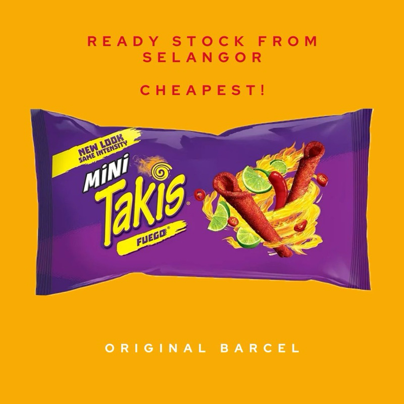 from Selangor and Barcel’s Takis Fuego chilli and lime 35g | Shopee ...
