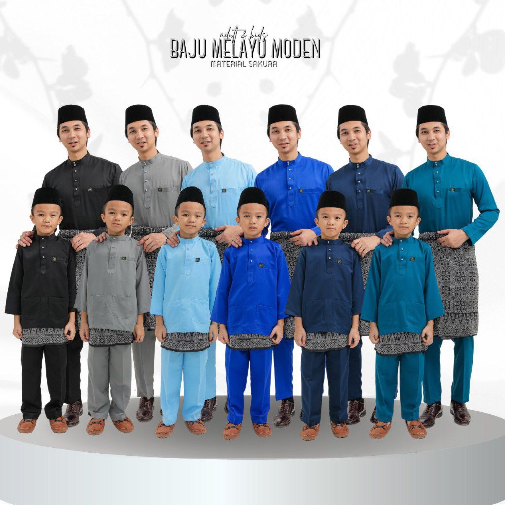 Modern Malay Clothes Regular Fit Regular Fit Aidilfitri 2024 Adult ...