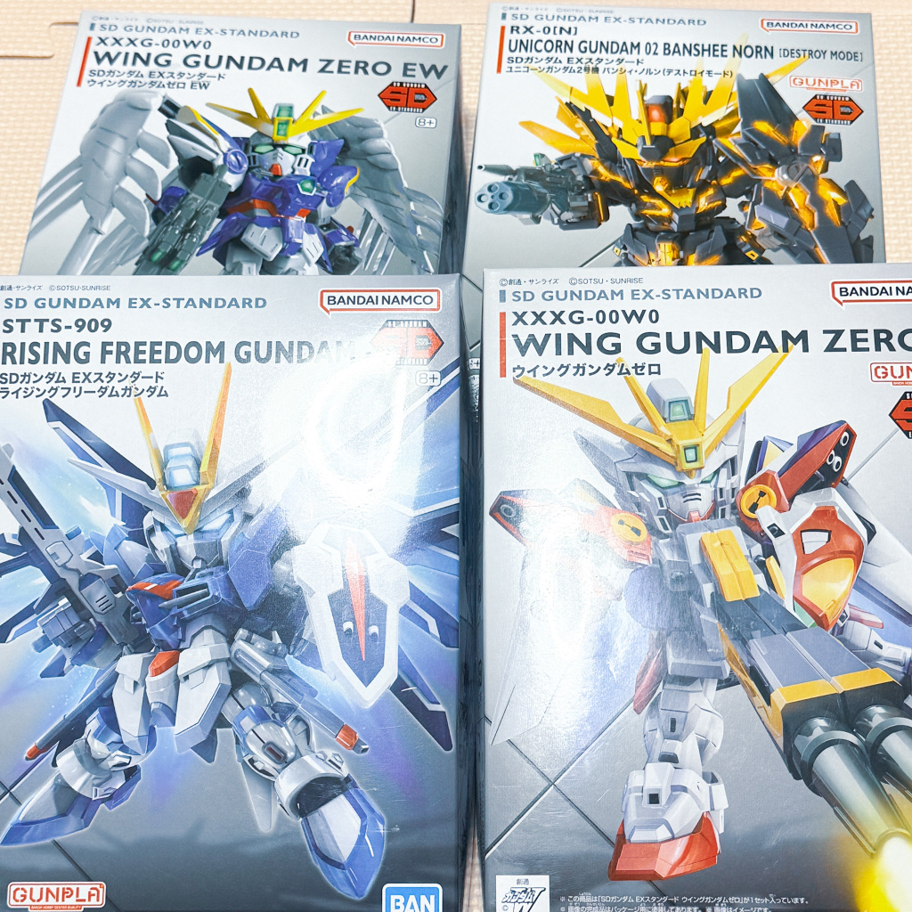 gundam japan jepun gunpla bandai namco wing gundam zero sd unicorn ...