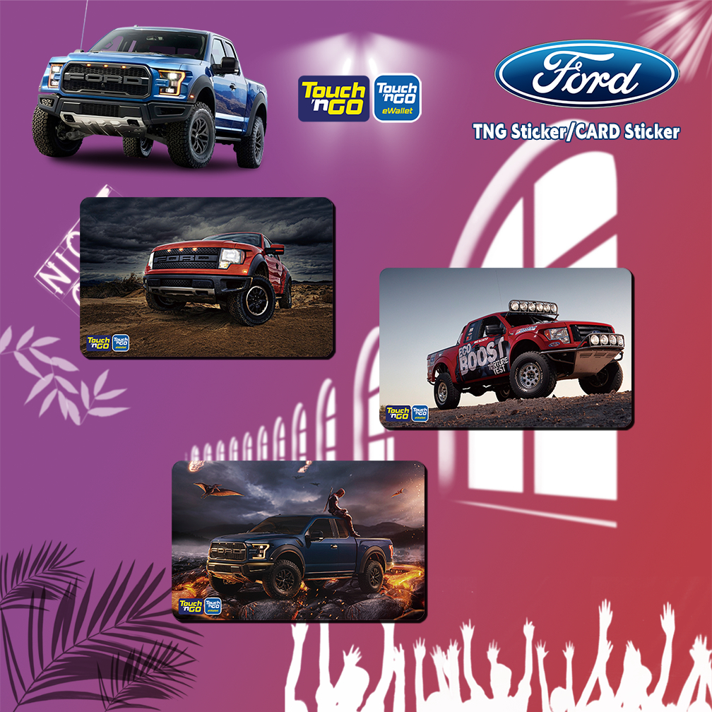 Ford Cars TNG Sticker - Tng Touch N Go Sticker/Bank Card Sticker Cover ...
